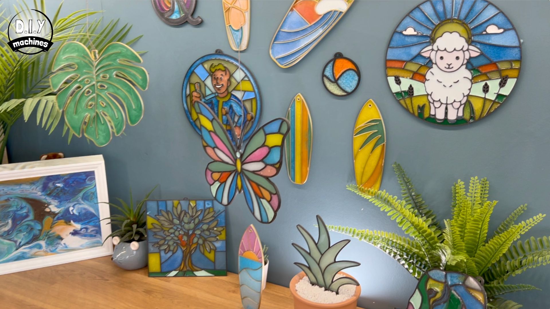 AMAZING 3D Printed Faux Stained Glass - Resin Art Guide