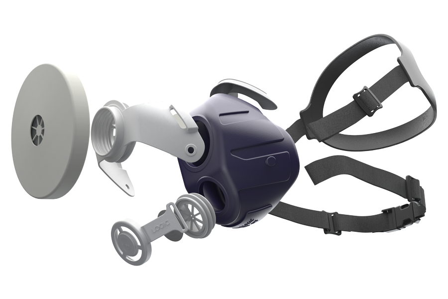 Reusable half-mask respirator: custom-made for your face