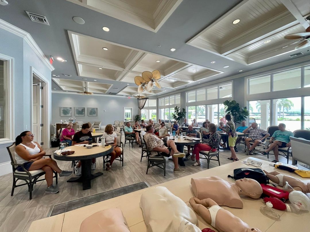 Tampa group CPR training class