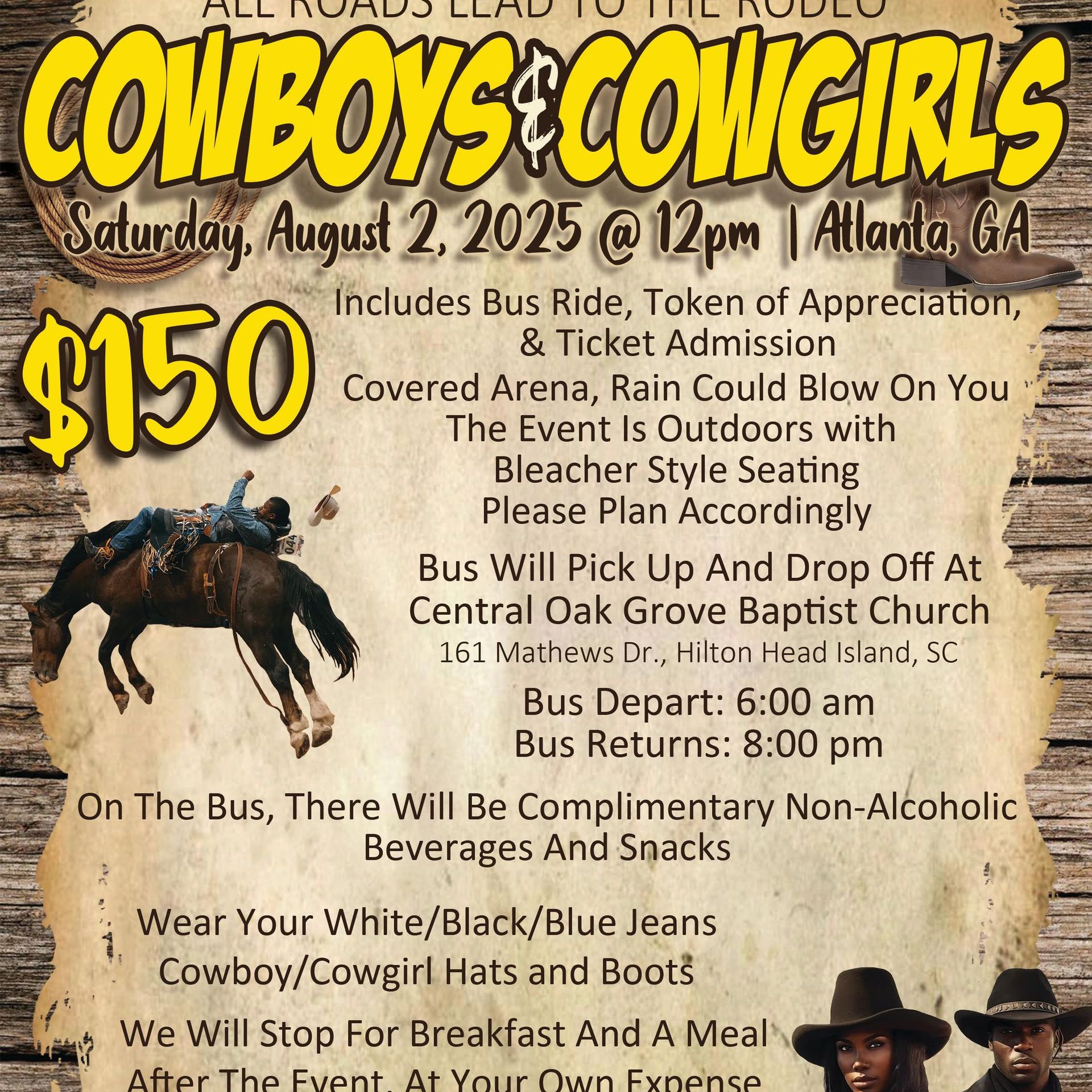 Atlanta Rodeo Bus Ride 2025