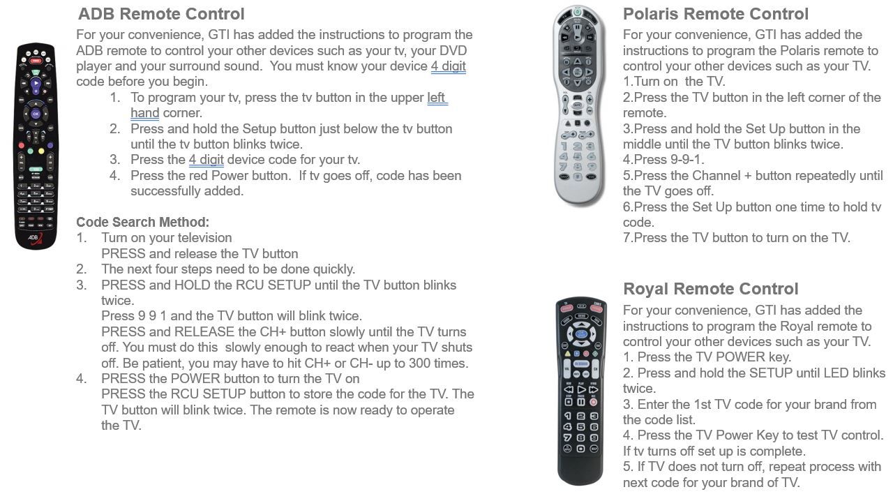 Remote Programming Your TV