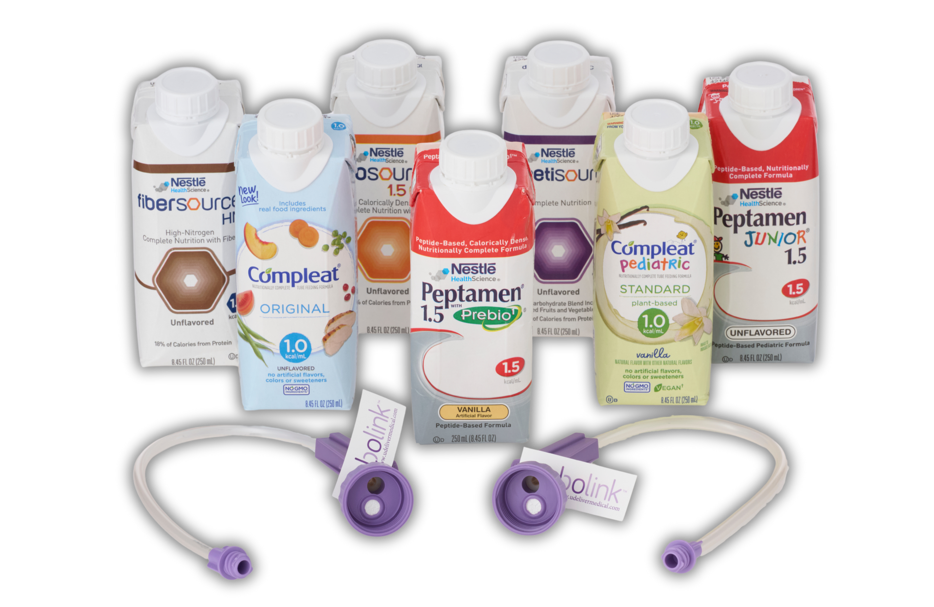 Bolink D Cap connects nutrition cartons to feeding tube
