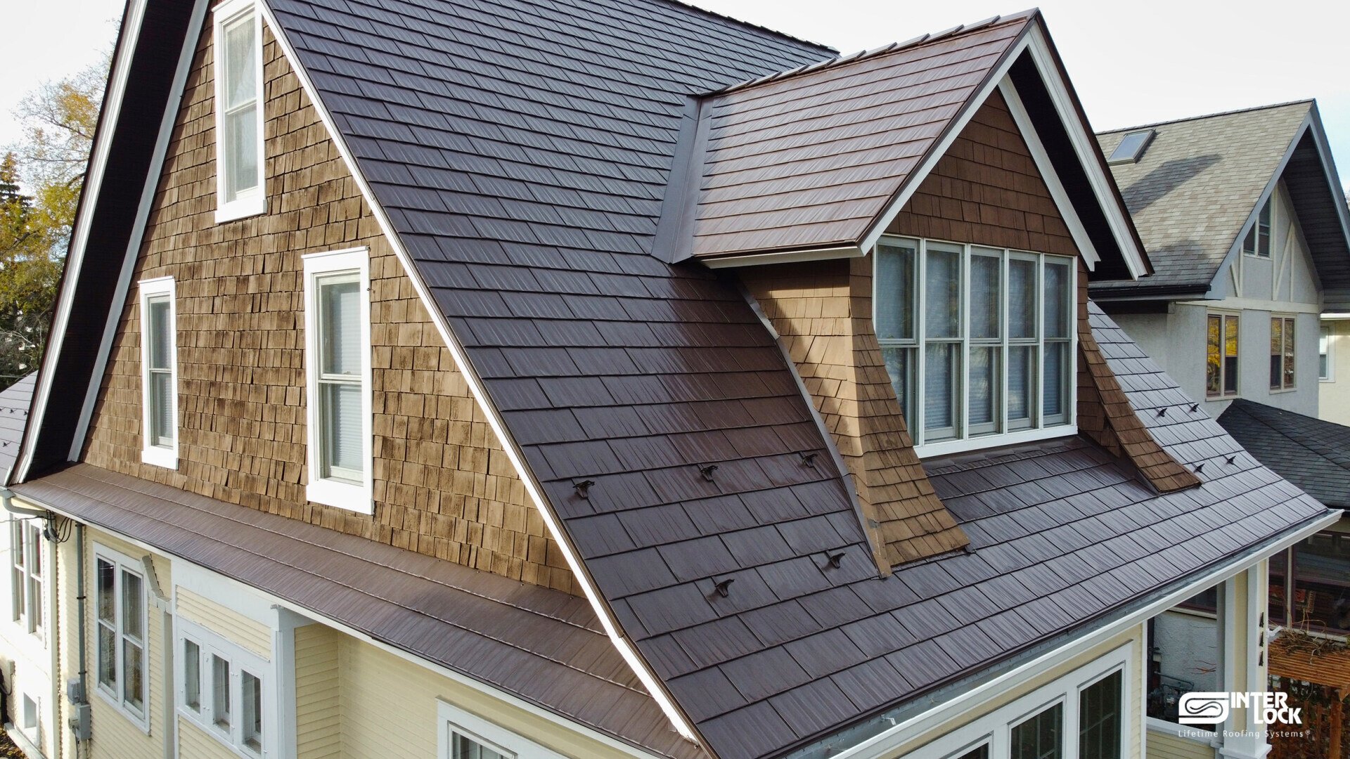 La Grange, IL 60525 — Photos: Colonial Brown Interlock Slate Roofing System