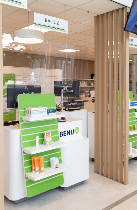 Maatwerk interieur voor BENU Apotheken | Inter-Fact Interiors
