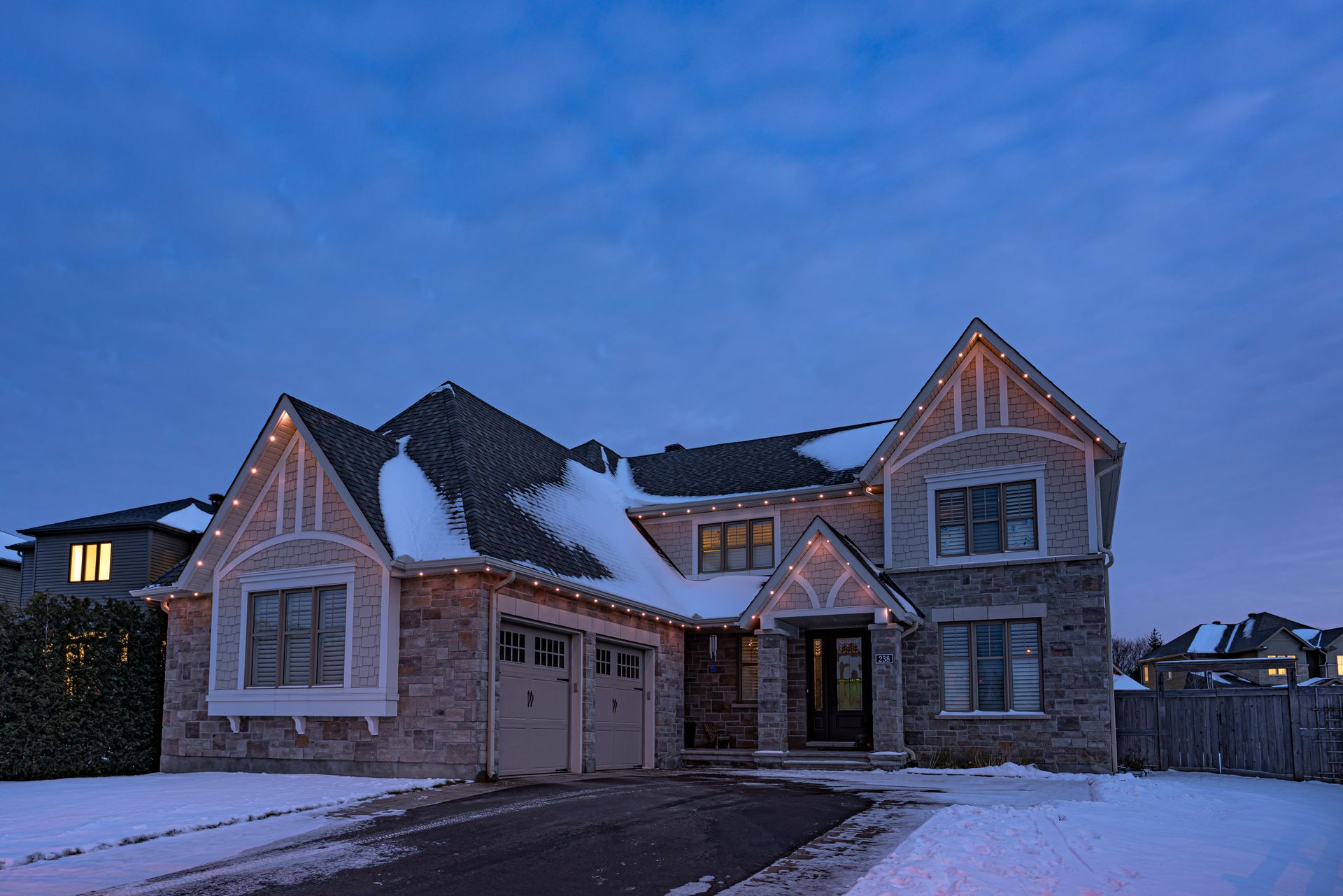 Permanent Christmas Lights in Franklin, TN | HLC Lighting