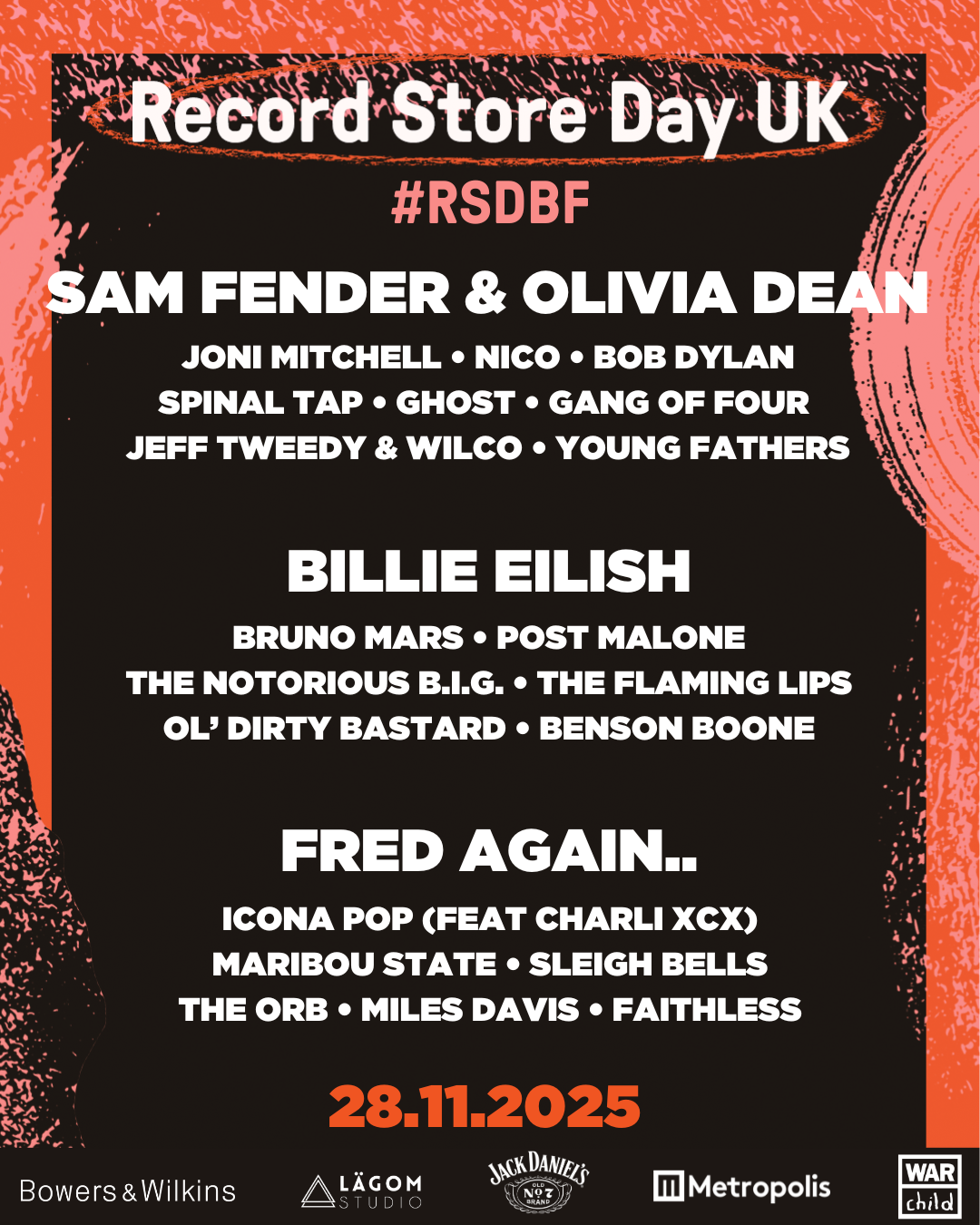 RECORD STORE DAY BLACK FRIDAY: EXCLUSIVE RELEASES ANNOUNCED