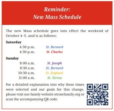 Mass Schedule