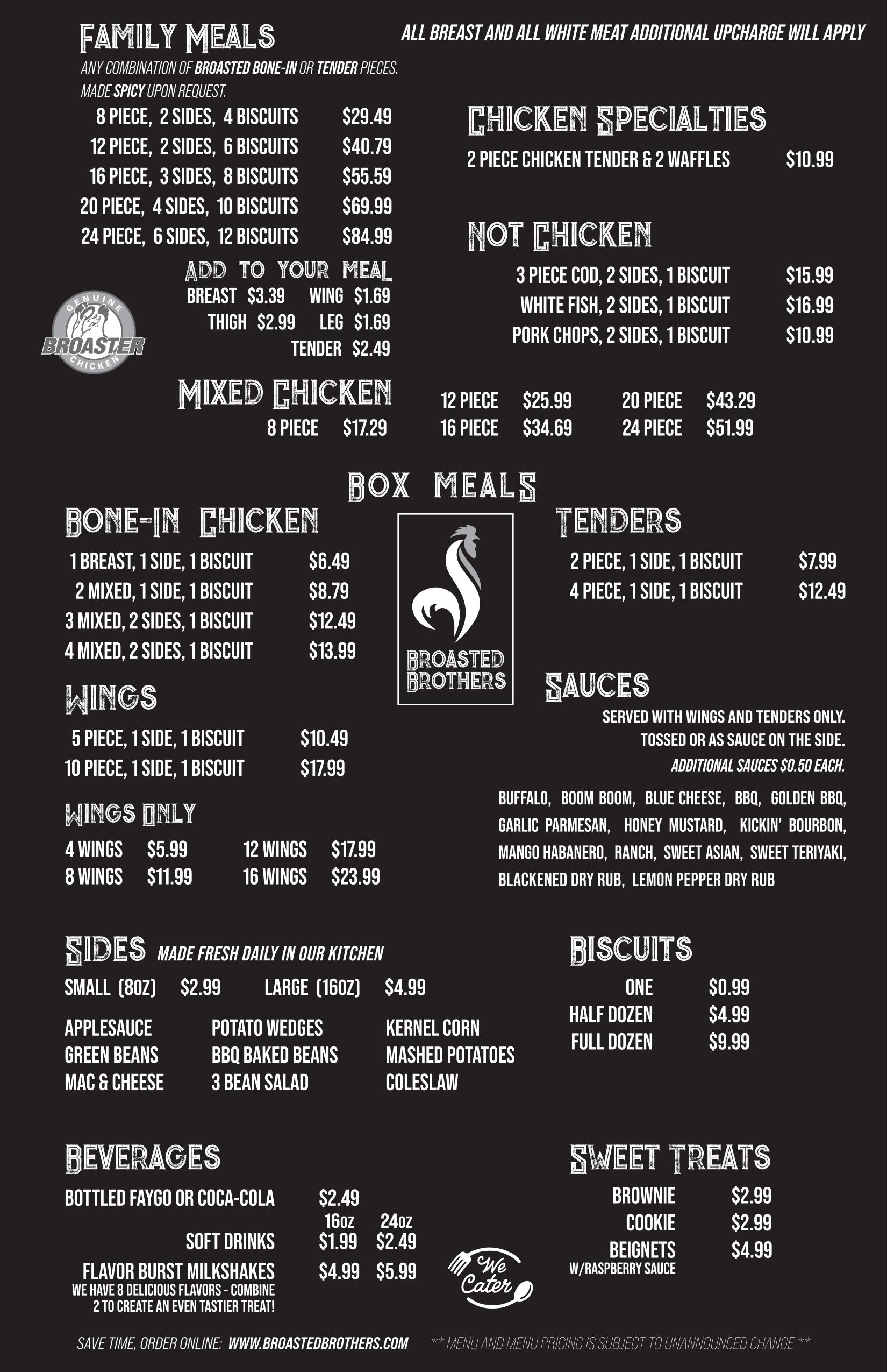 Finger-licking chicken / Broasted Brothers / Plymouth, MI