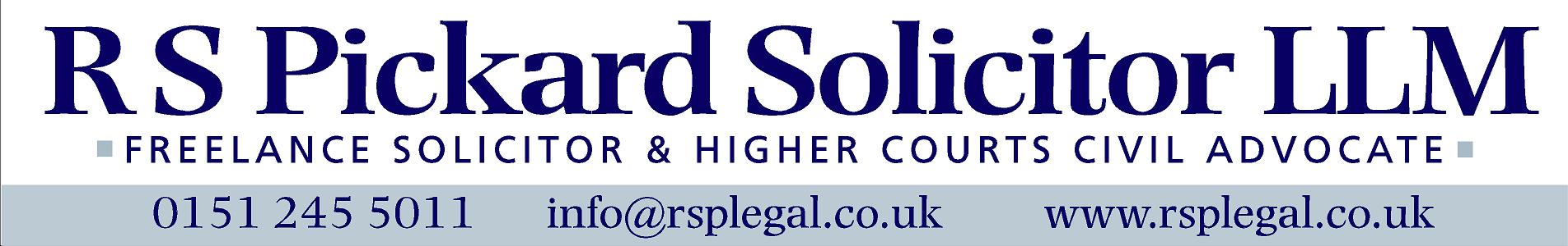 R S Pickard Solicitor LLM Specialist Legal Services for Landlords