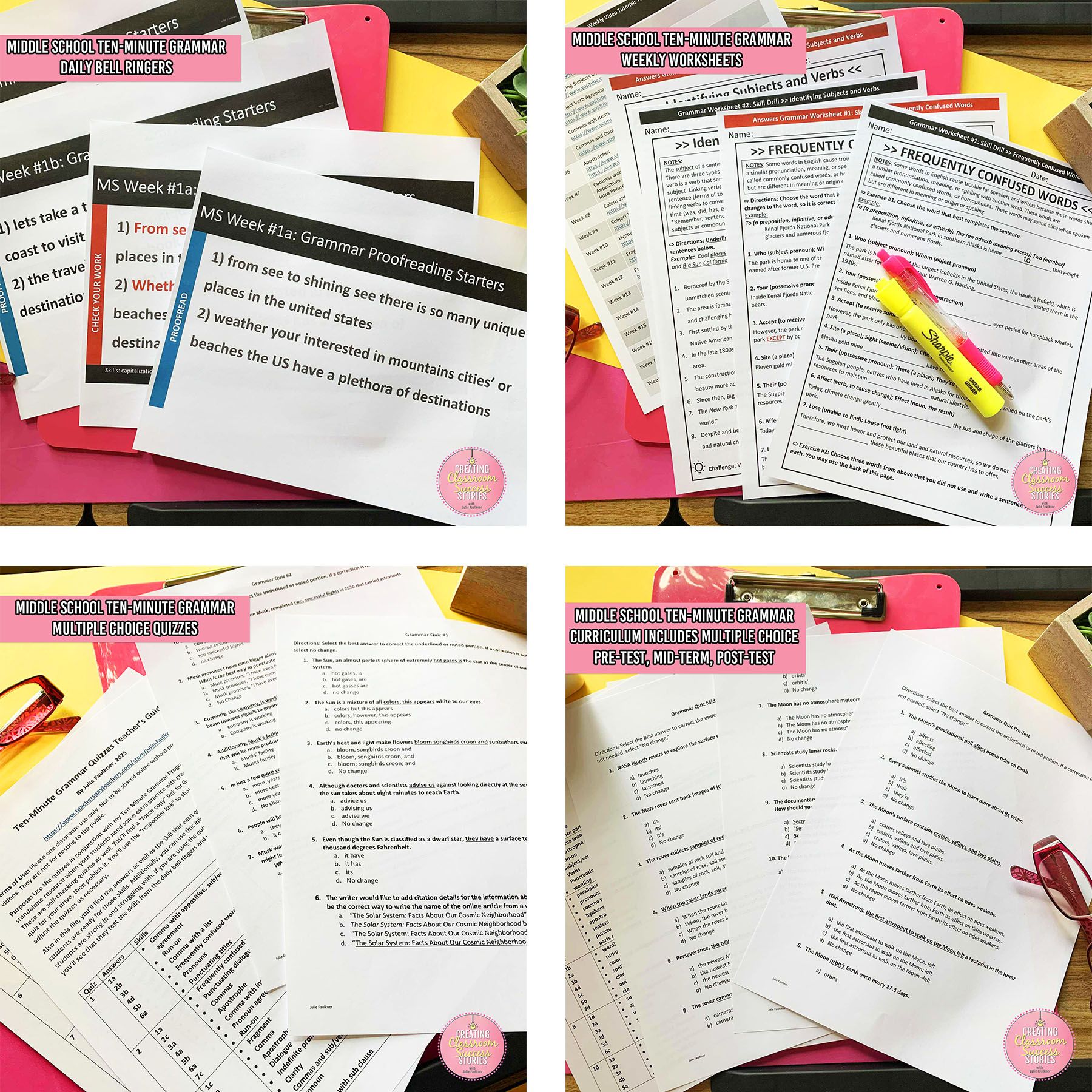 No-Prep High & Middle School ELA Bell Ringers for Every Day