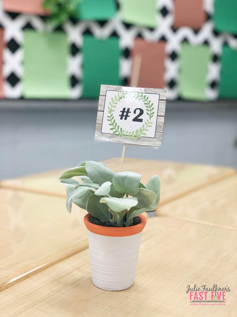 Plant-Themed Growth Mindset High School Classroom Design Makeover