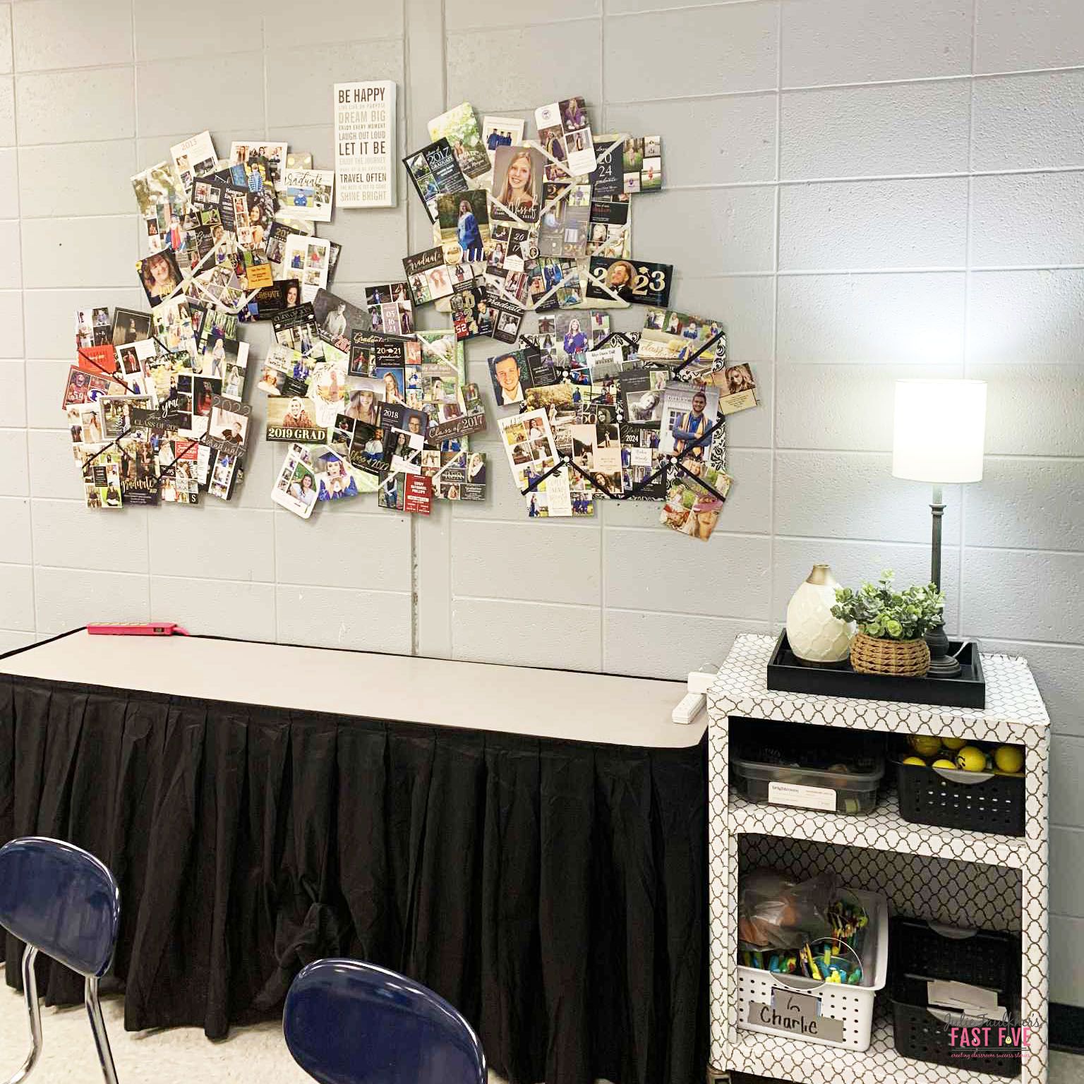 Plant-Themed Growth Mindset High School Classroom Design Makeover