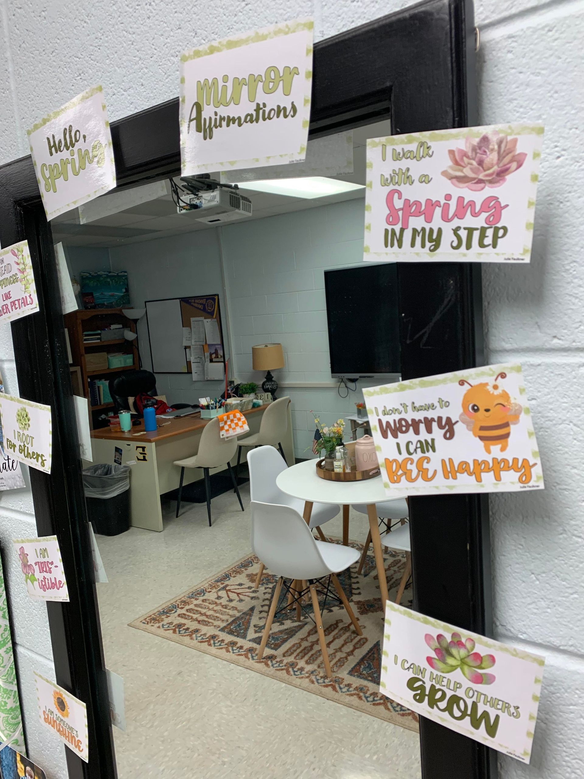 Plant-Themed Growth Mindset High School Classroom Design Makeover