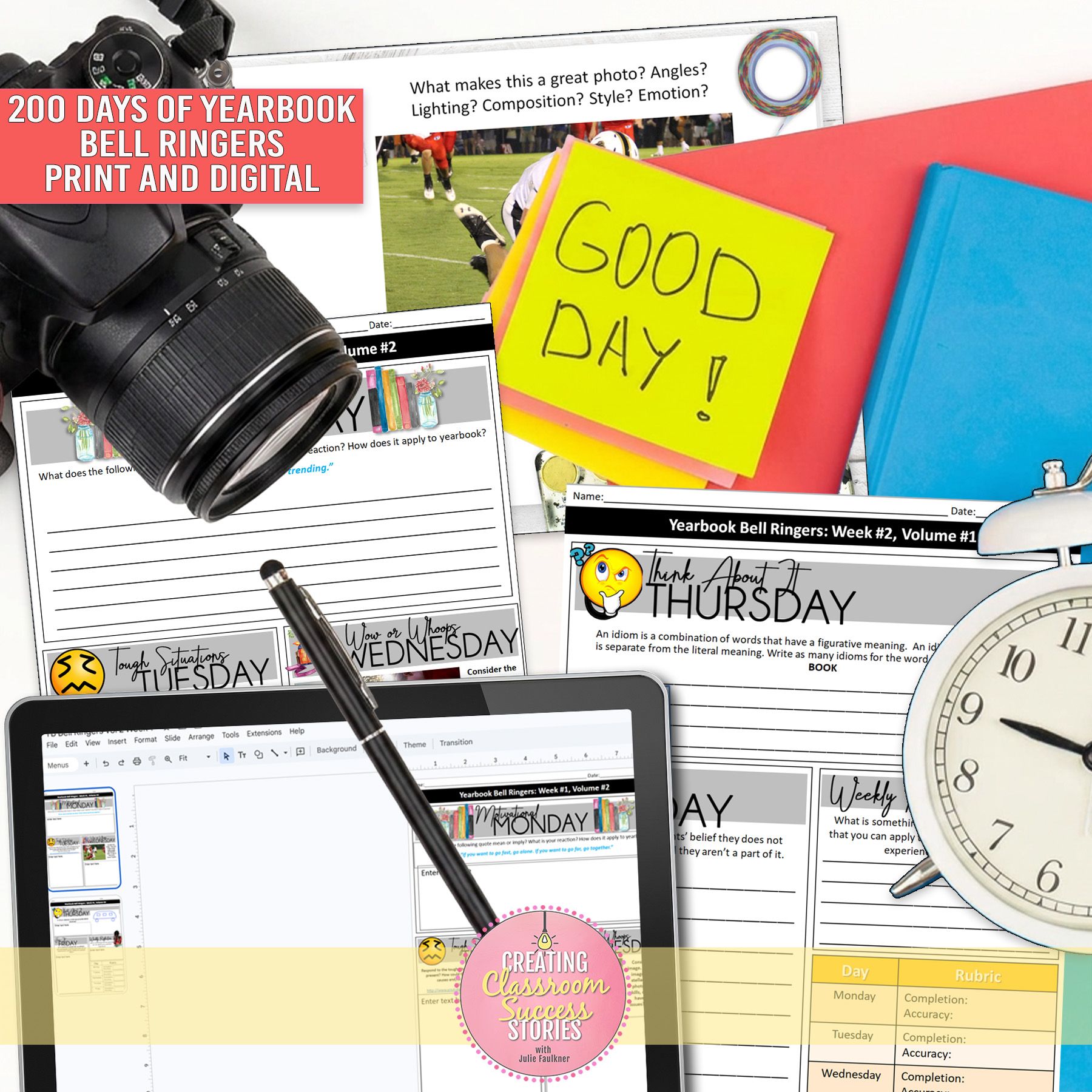 Setting Routines in a Yearbook Class: Practical Solutions for Common ...