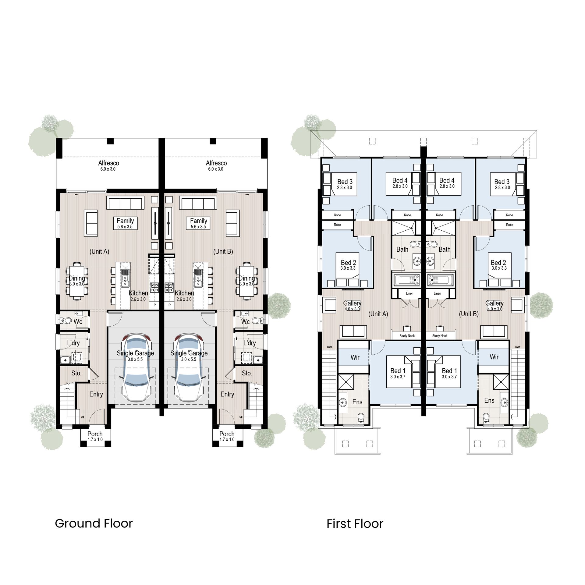 Brownstone 43 - Build Buddy Floorplan | Build Buddy World
