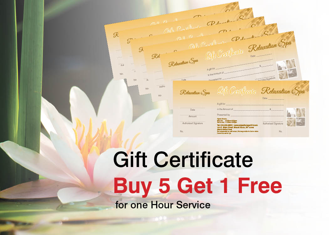 Spa Gift Card | Mount Kisco, NY | Relaxation Spa
