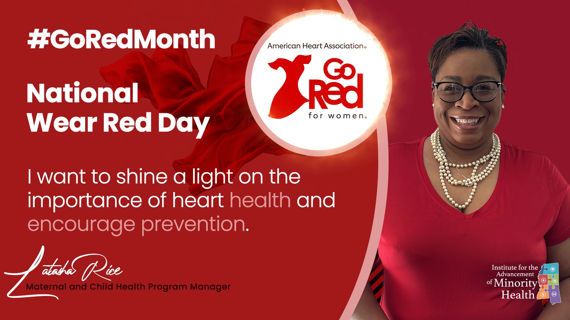 Go Red Day | Institute for the Advancement of Minority Health | MS