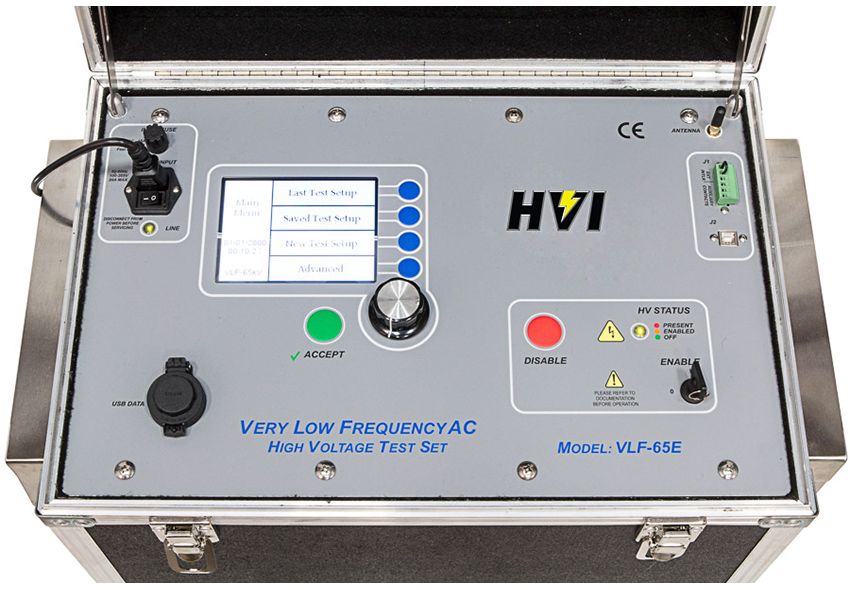 Locação de Hipot VLF 65kV HVI | Power Test