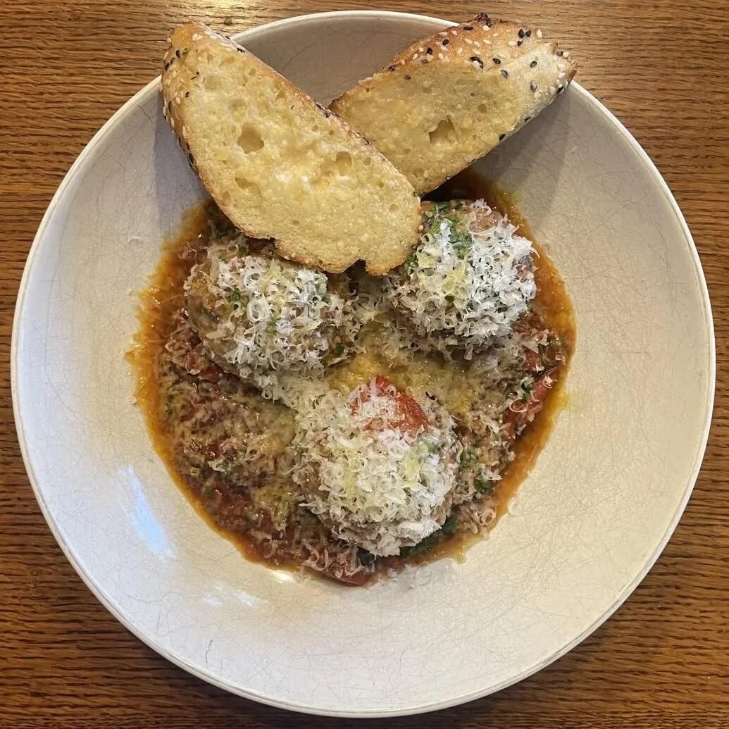 Lamb Meatballs with Charred Tomato Ragout