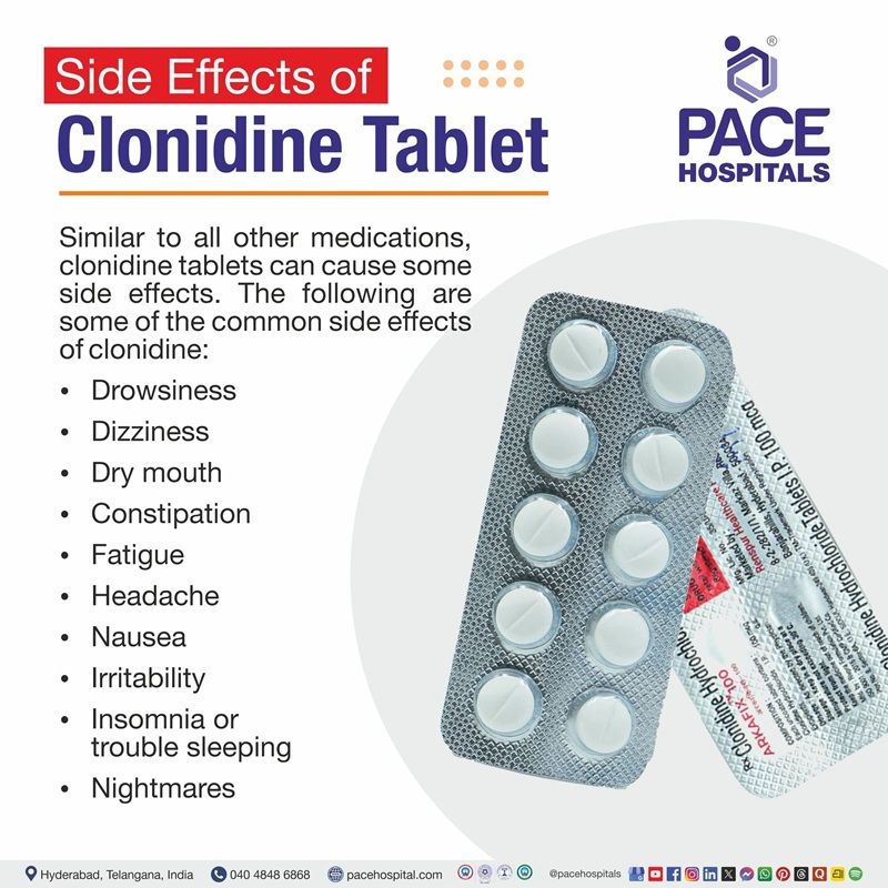 Clonidine Tablet - Uses, Side effects, Composition and Dosage