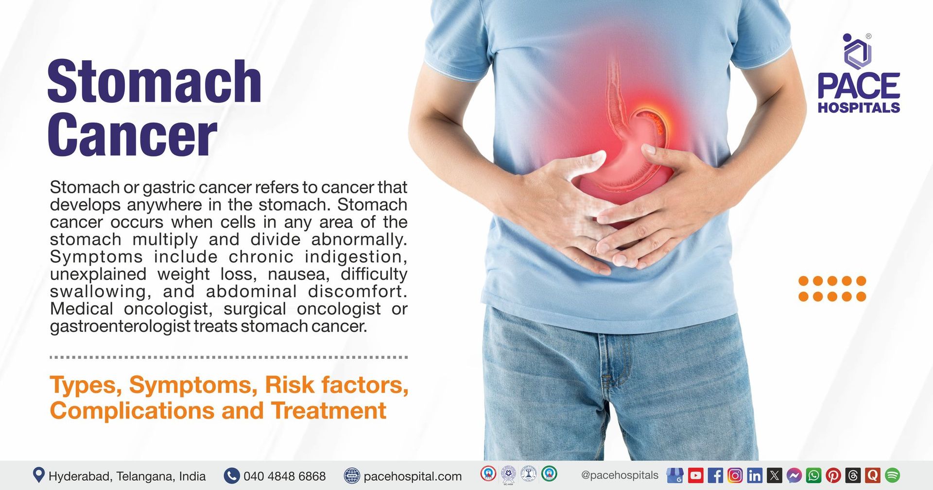 Stomach Cancer: Types, Symptoms, Causes, Treatment & Prevention