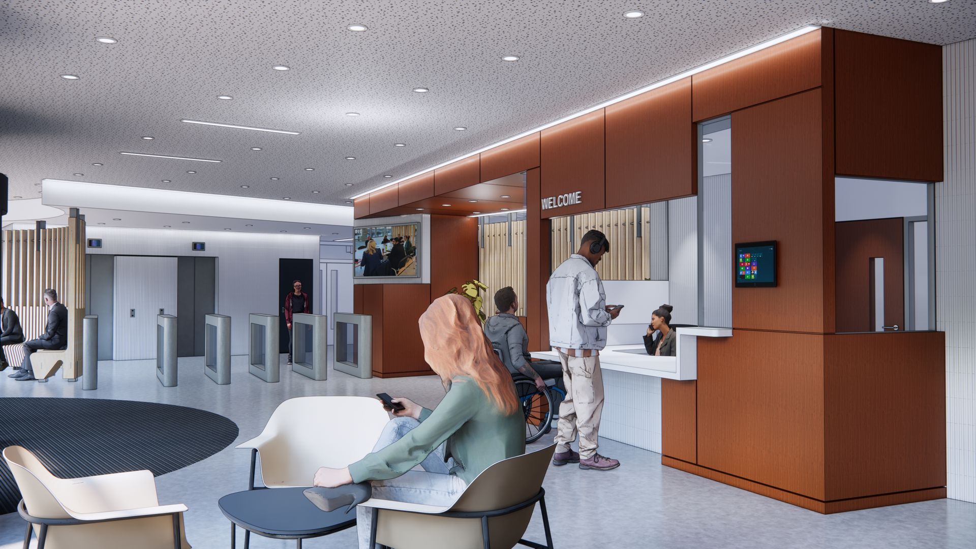 CALDERDALE College - Reception Area