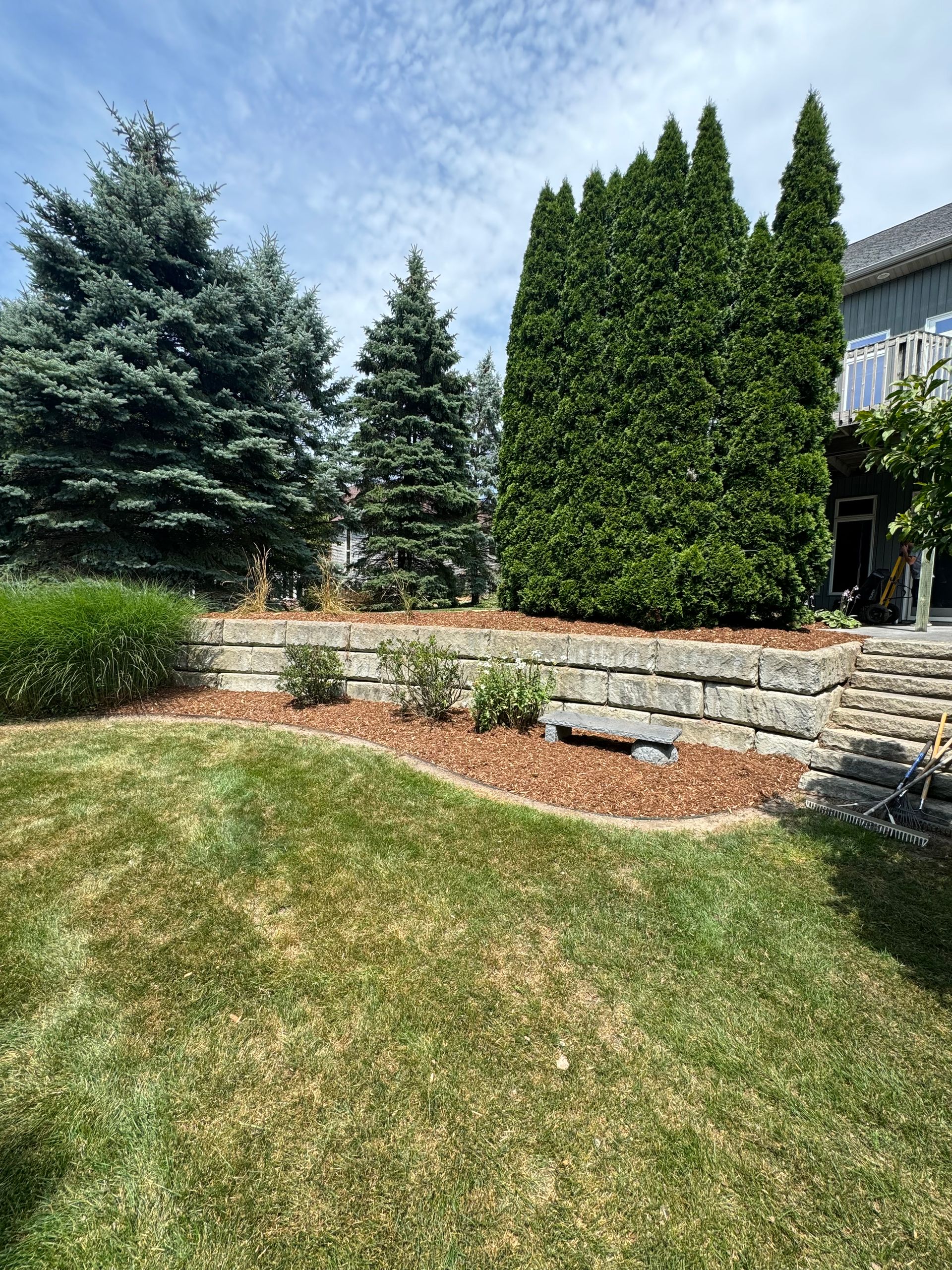 Retaining Walls Services | Fire & Ice Lawn/Snow Care | Grand Ledge ...