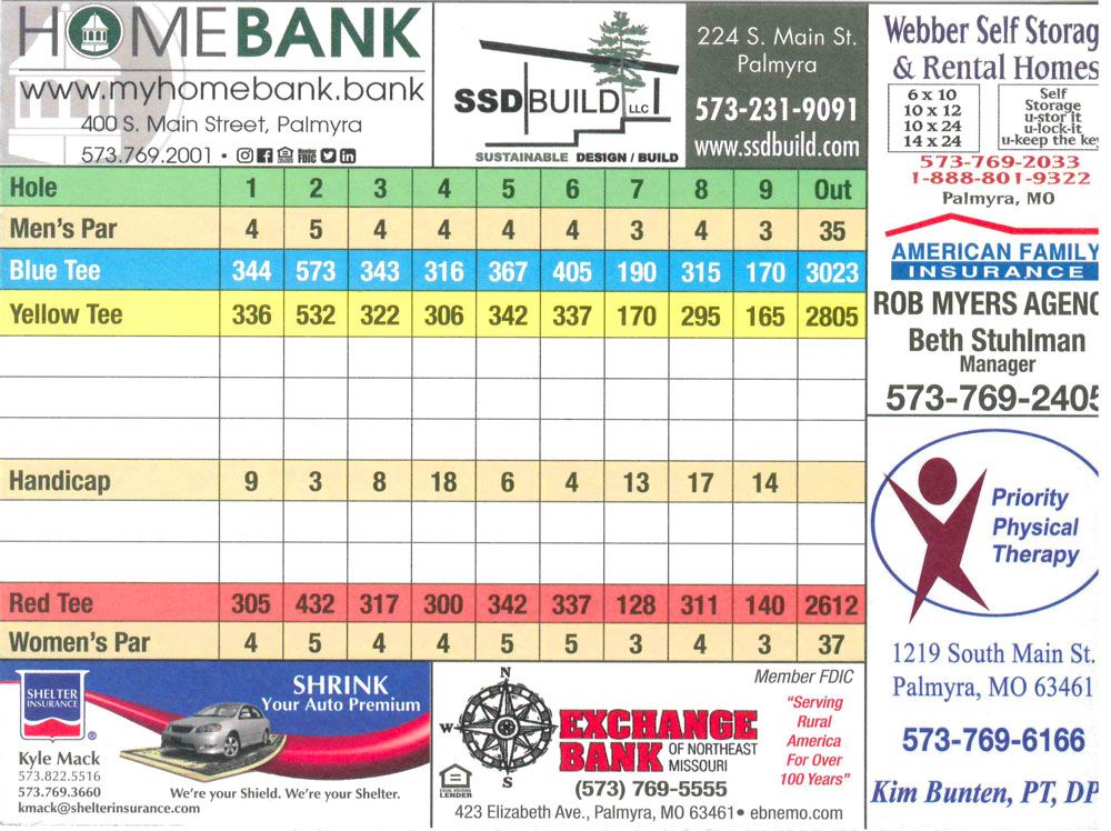 Jackson Park Golf Course - Palmyra, MO