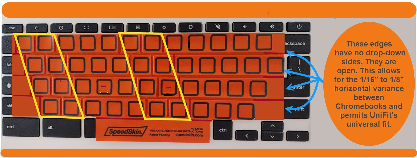 Chromebook Keyboard Covers for Typing | SpeedSkin®