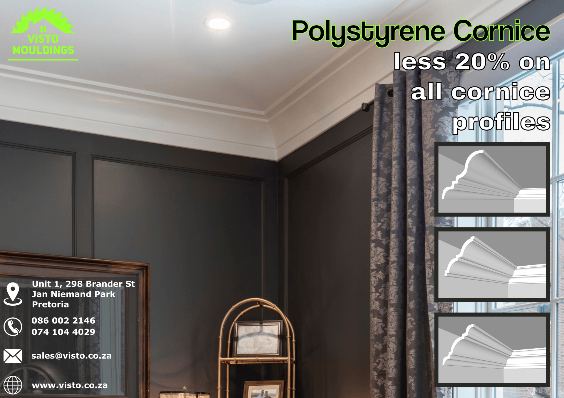 Quality Polystyrene Cornices | Visto Mouldings