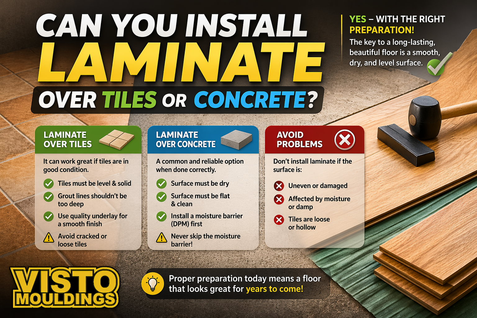Can You Install Laminate Over Tile