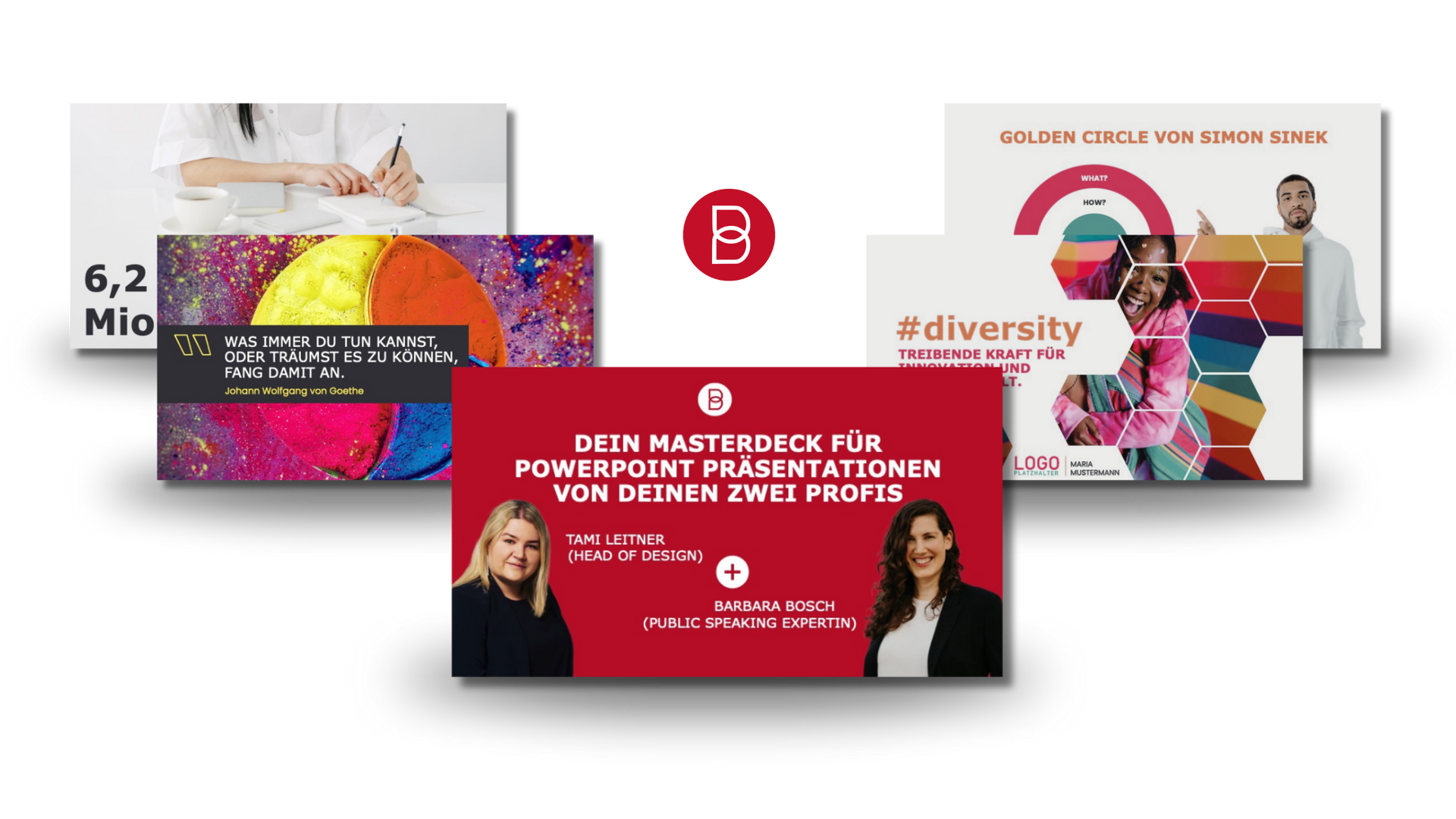 PowerPoint Masterdeck mit über 50 Designvorlagen