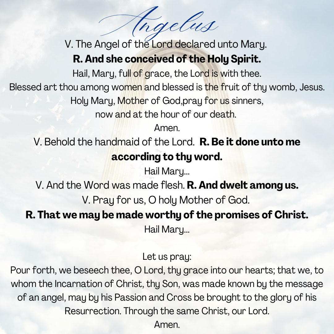 What is the prayer commonly referred to as the Angelus?