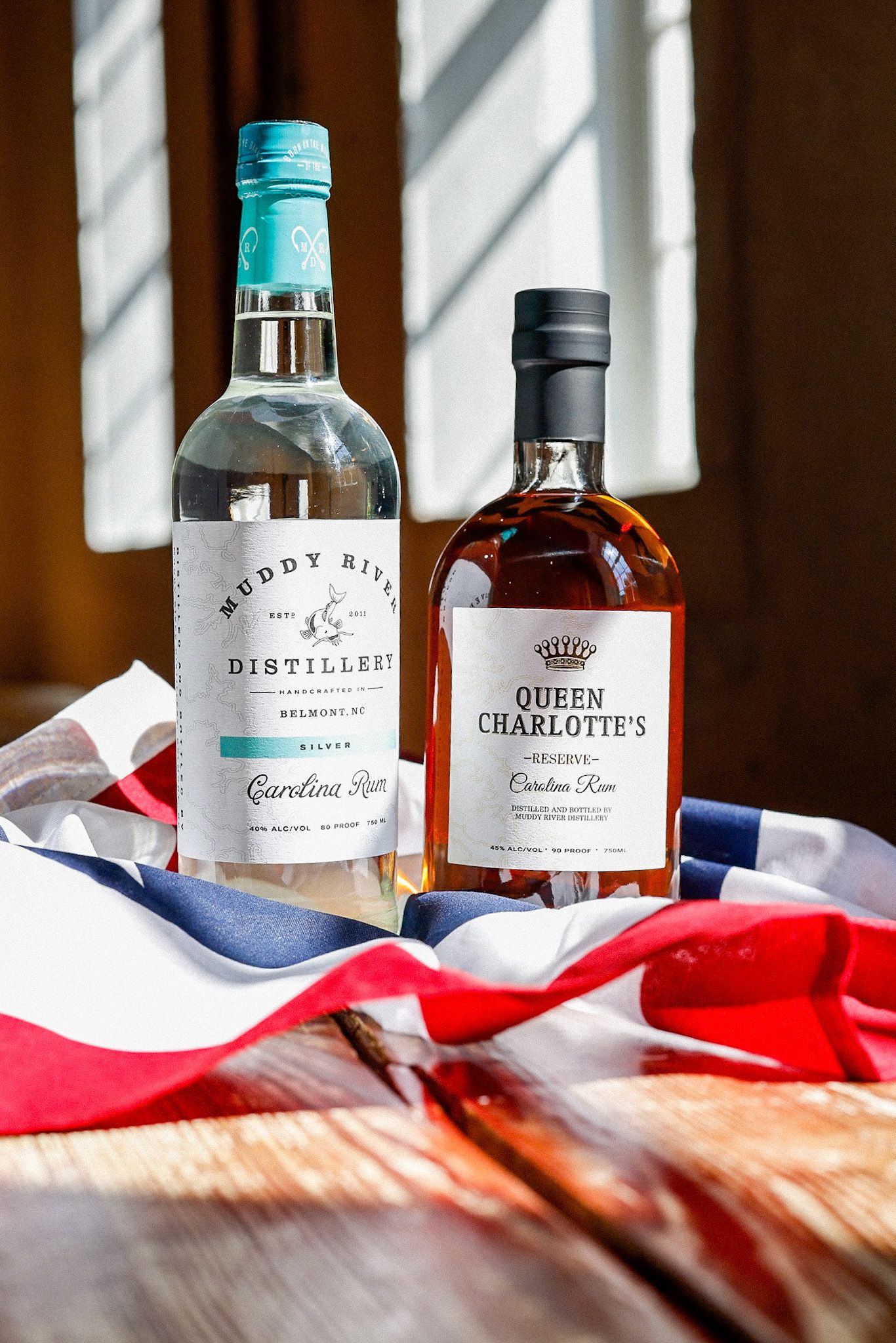Our award-winning rums — Muddy River Distillery