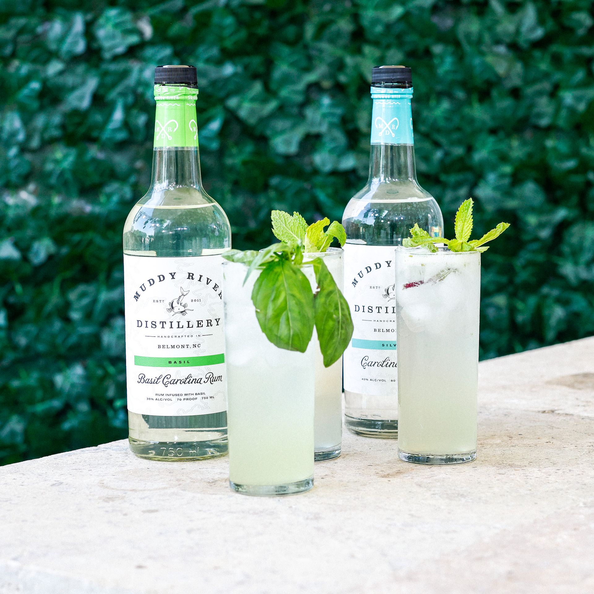 Our award-winning rums — Muddy River Distillery