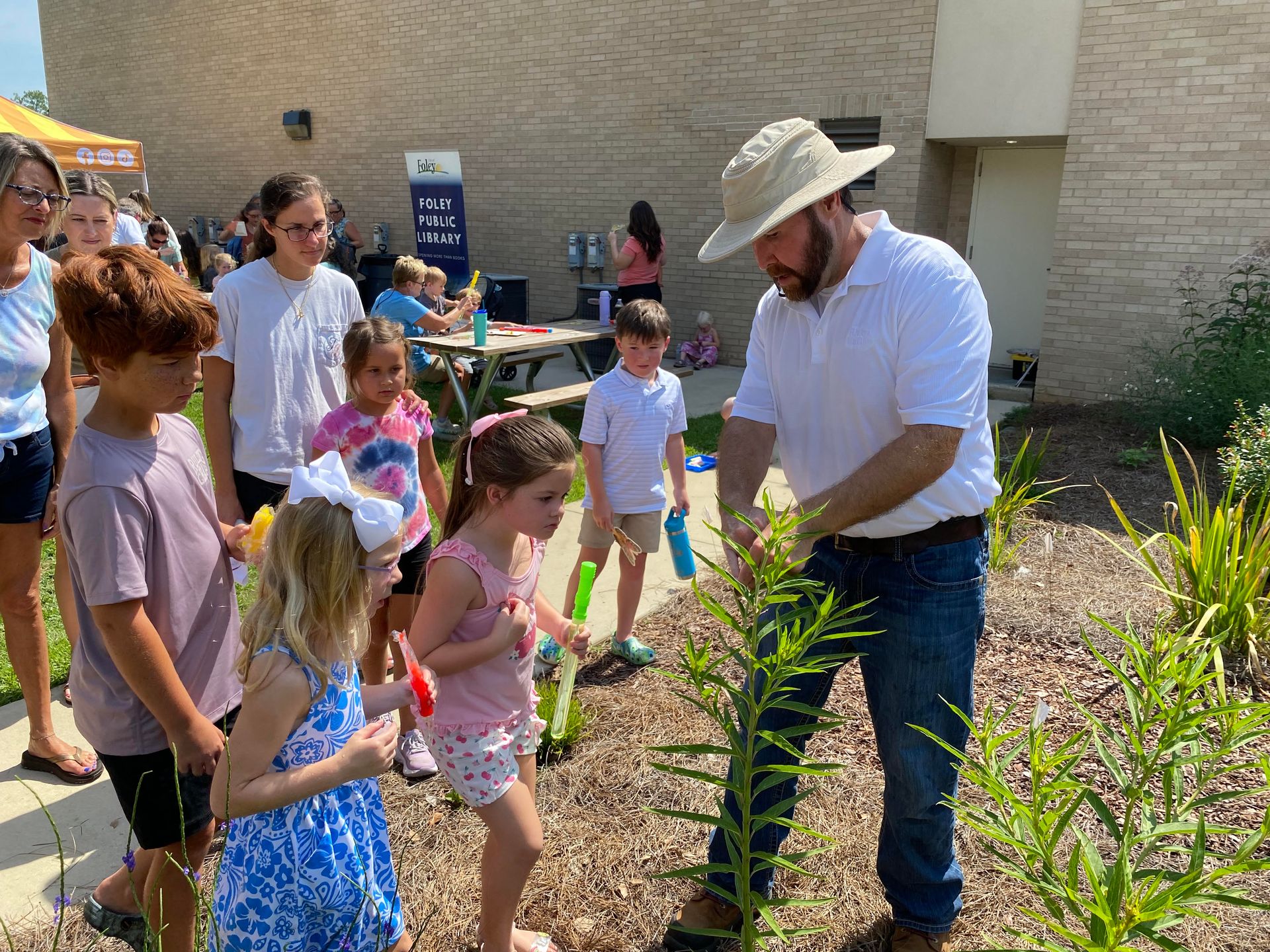 Kids Learn About Monarch Butterflies in Foley Garden Event