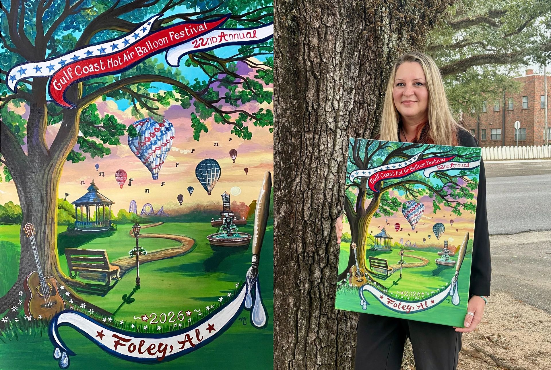 Gulf Shores Artist Wins 2026 Hot Air Balloon Festival Poster Contest