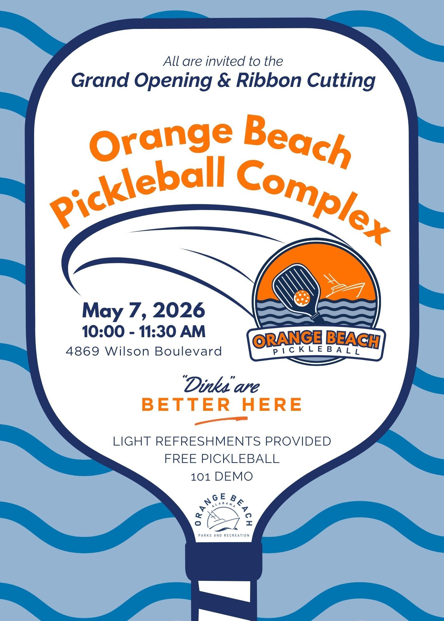 Orange Beach Pickleball Complex Grand Opening Is Set for Next Week
