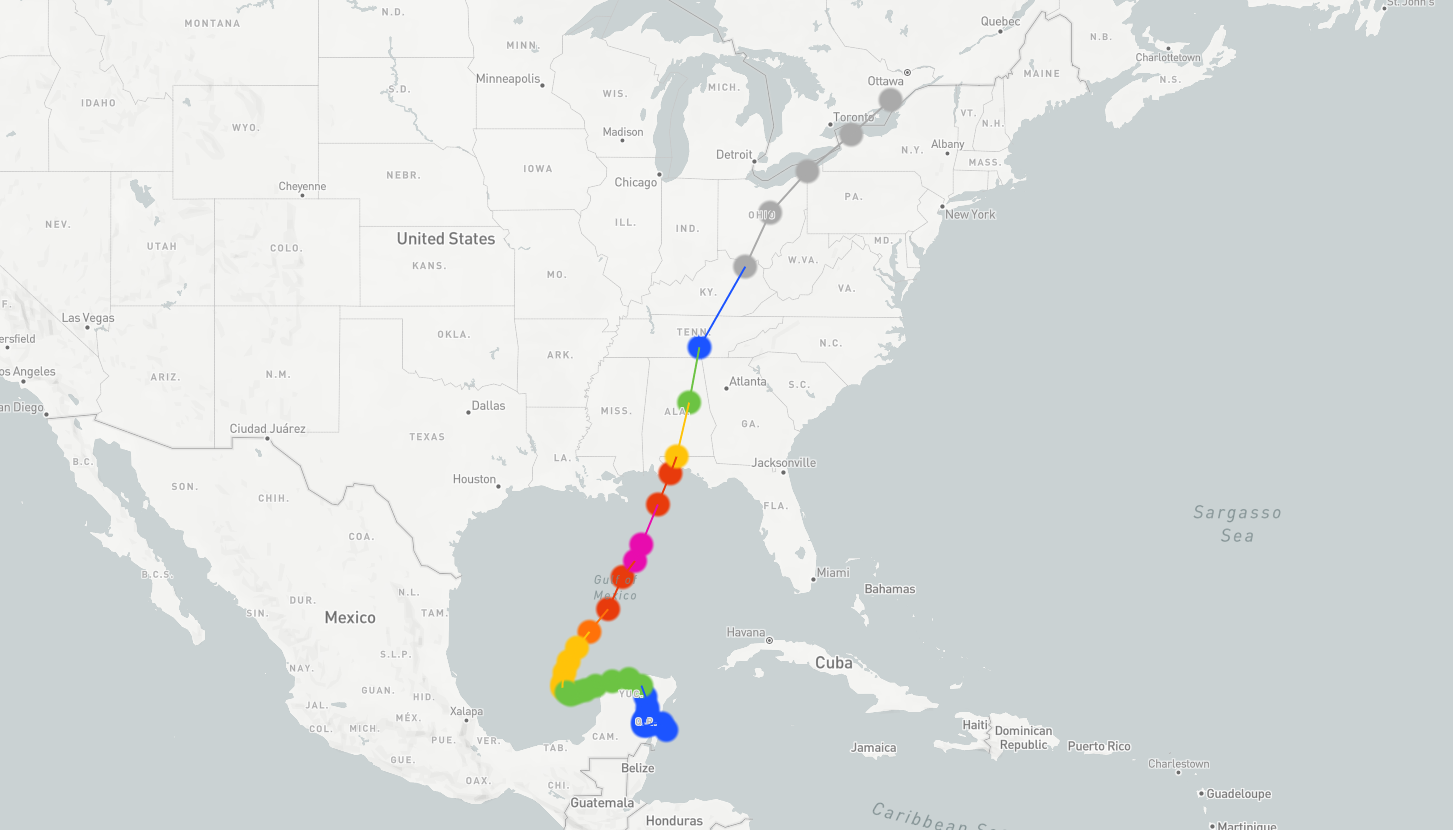 Historic Hurricanes and Tropical Storms that Impacted Baldwin County