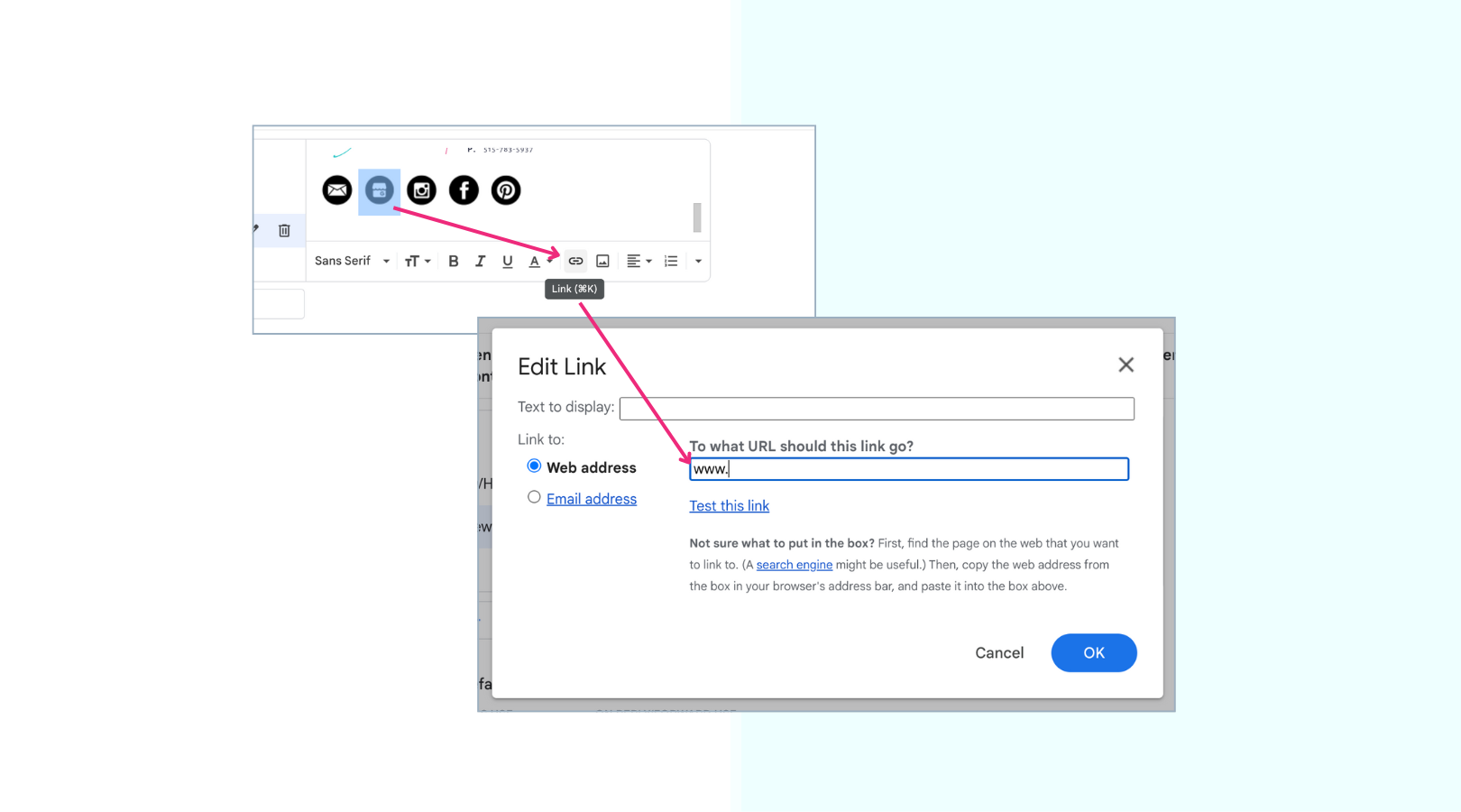 How to make a Clickable Email Signature in Gmail