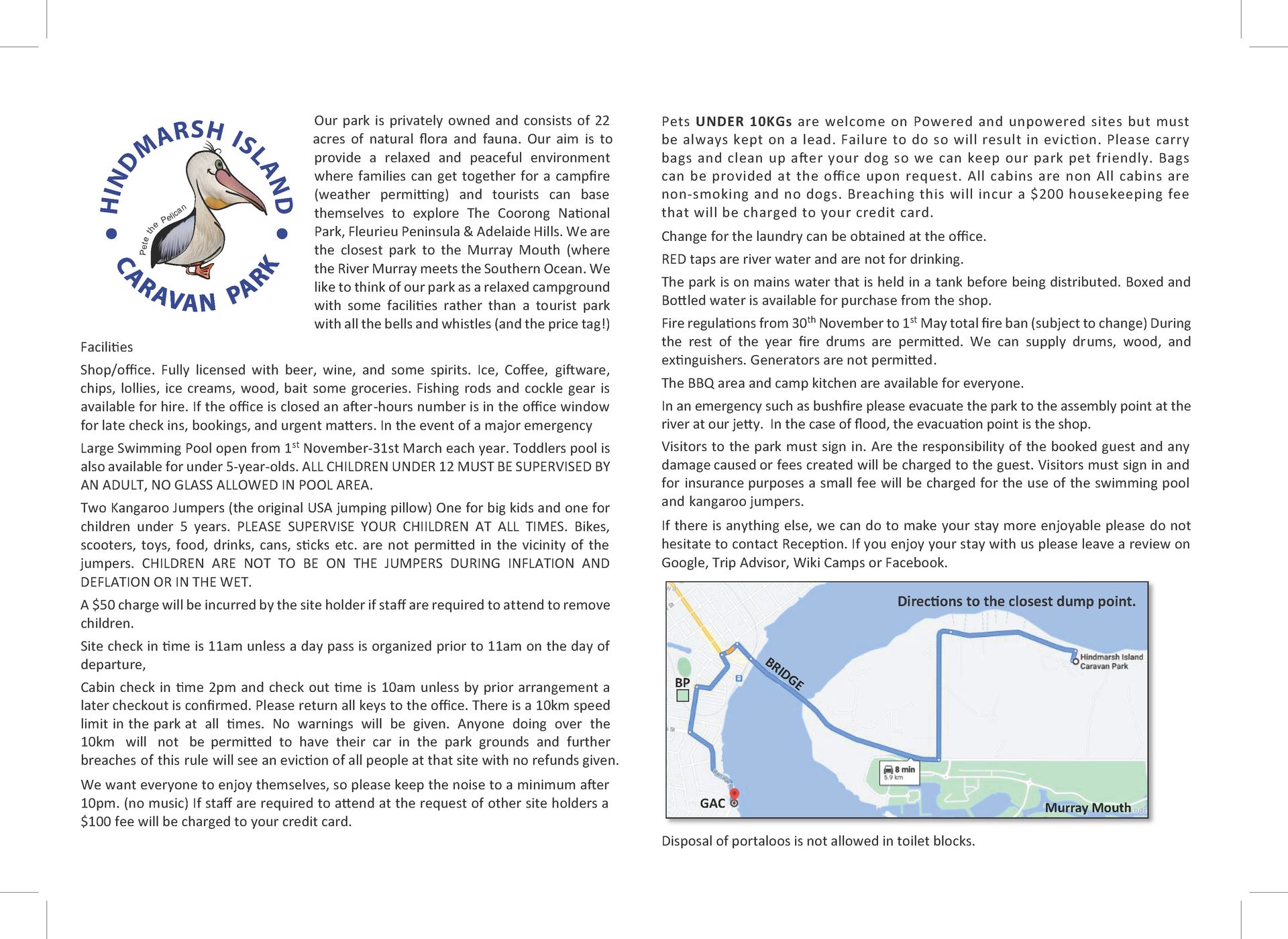 Hindmarsh Island Caravan Park - Hindmarsh Island, SA - Tourist Bookings