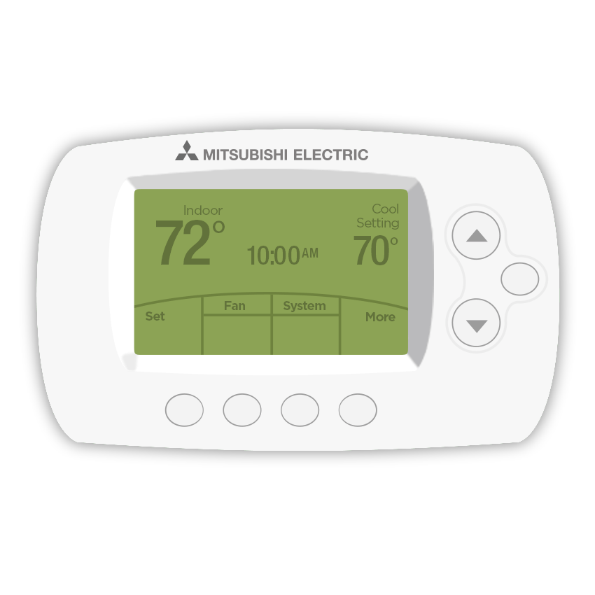 Mitsubishi Wall Mounted Wireless Controller - Coastal Air Plus