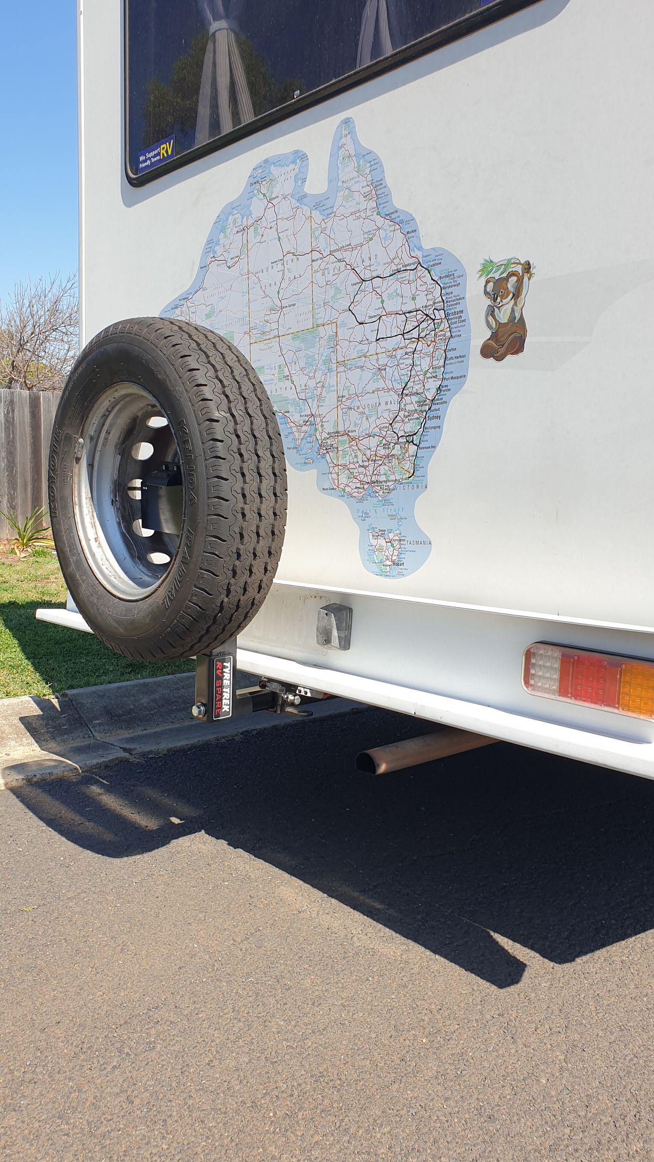 RV Spare | Tyre Trek - Towbar Mounted Spare Tyre Carriers