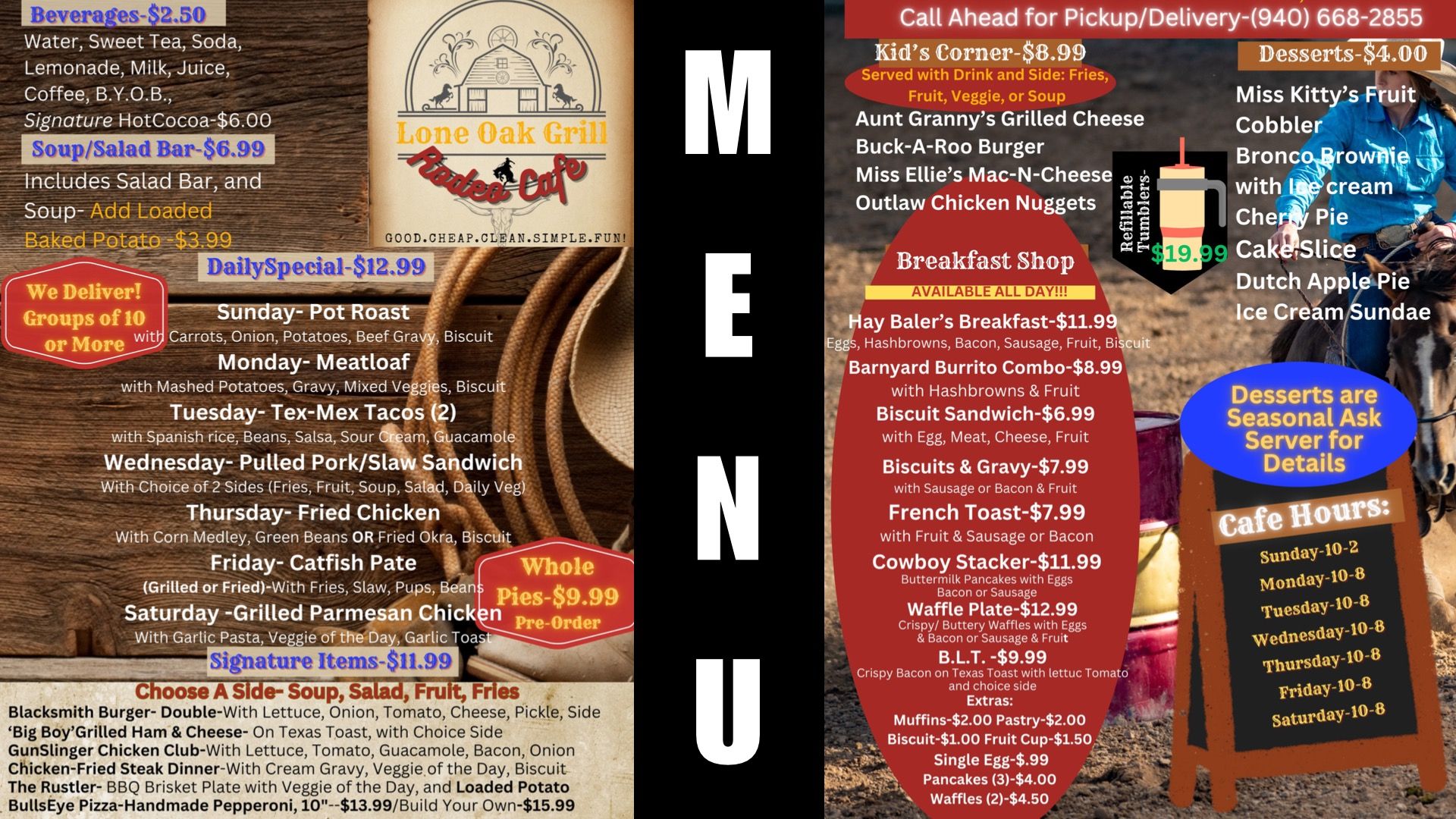 Cafe & Dining | Lone Oak RV Ranch & Retreat
