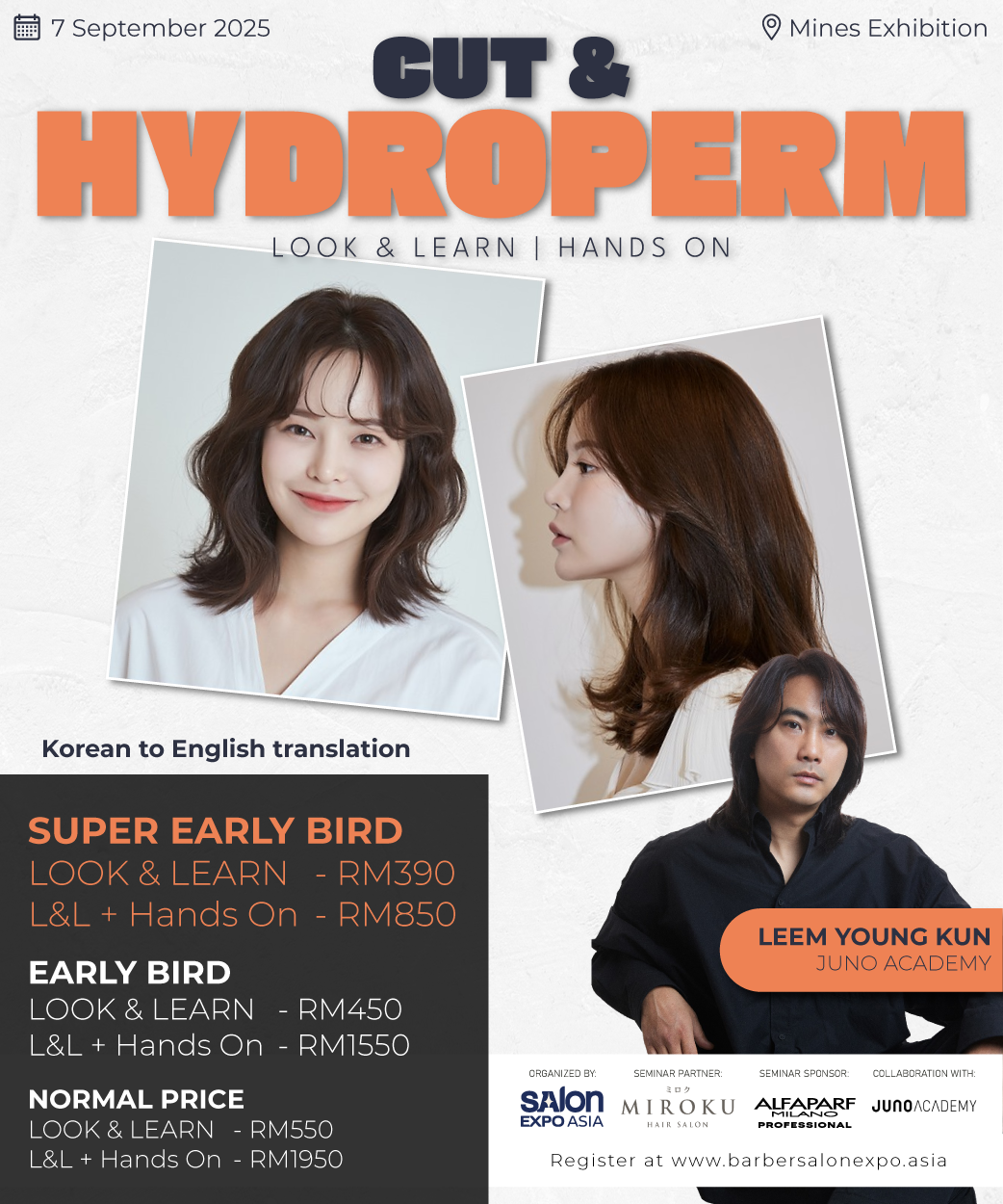 Cut & Hydroperm | Seminar | Barber Salon Expo Asia