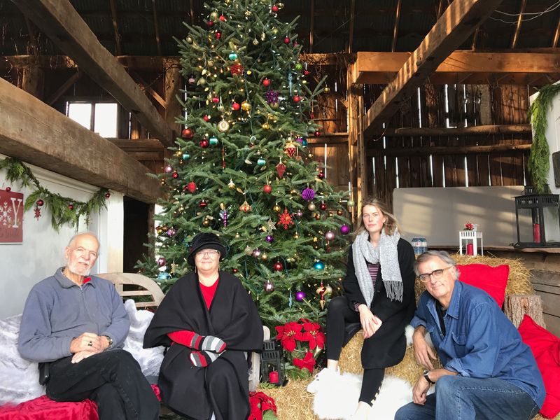 Holiday Photo in the Barn