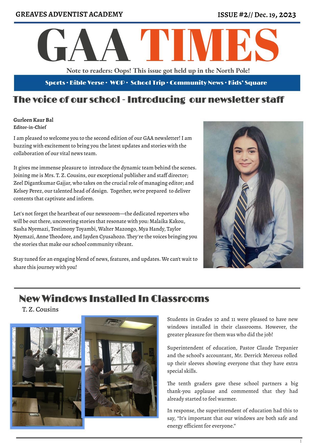 The G.A.A. Times - Vol. 1, Issue 2