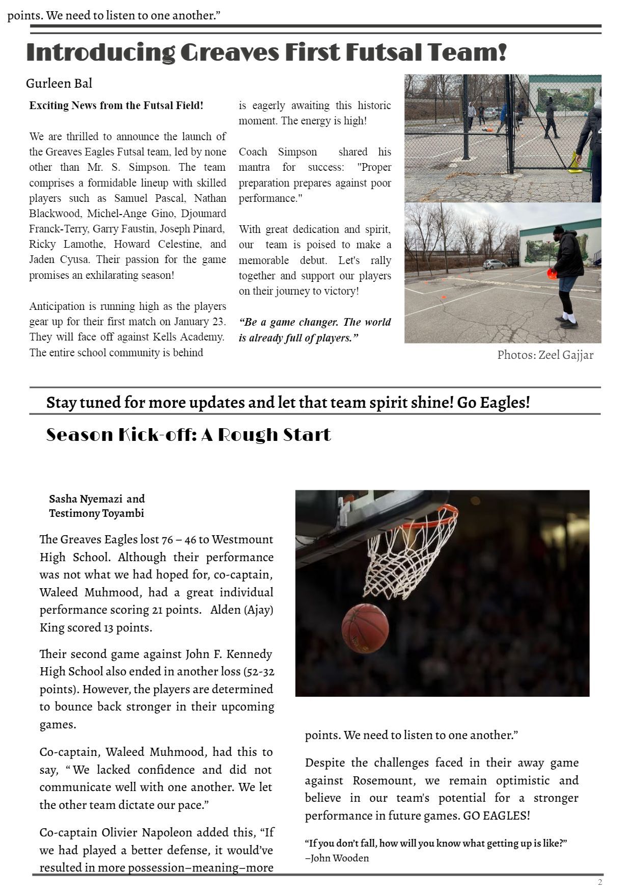 The G.A.A. Times - Vol. 1, Issue 2