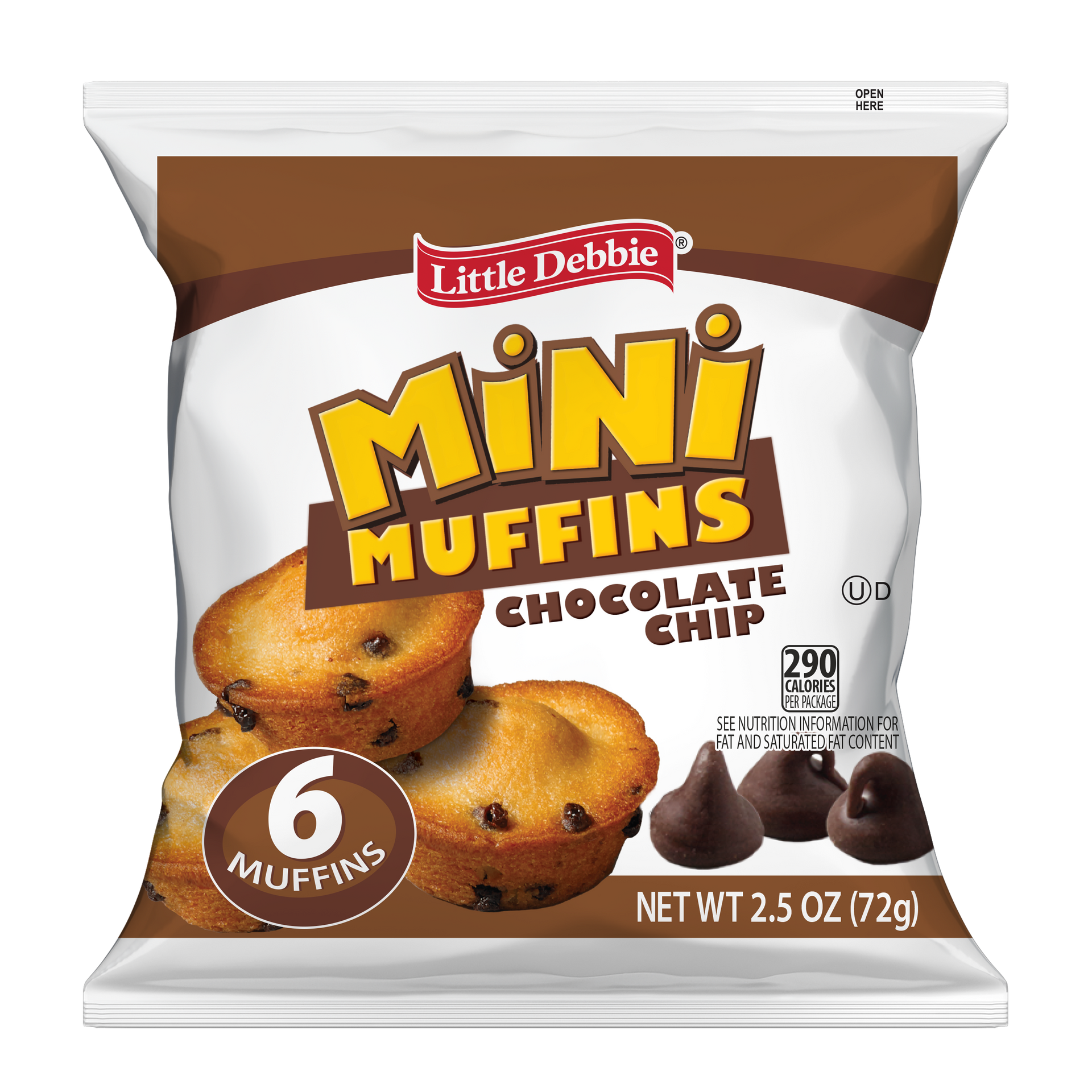 Single Serve Chocolate Chip Mini Muffins | Little Debbie