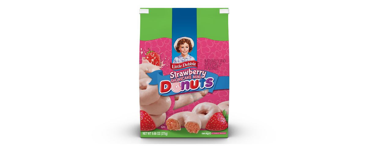 Strawberry Shortcake Mini Donuts | Little Debbie
